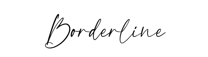 Borderline Font