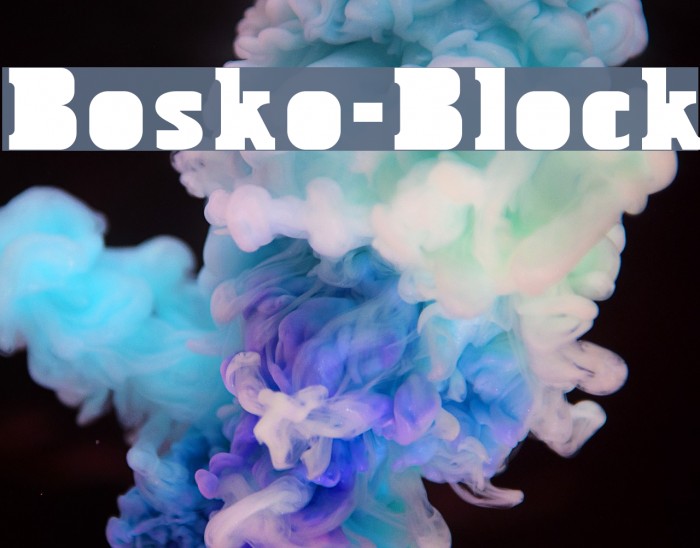 Bosko-Block Font - FFonts.net