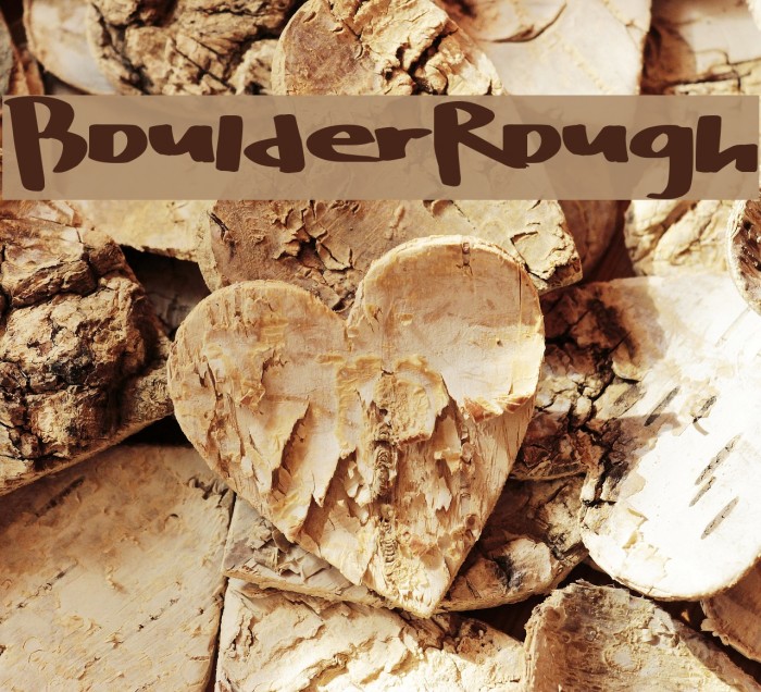 BoulderRough Font - FFonts.net