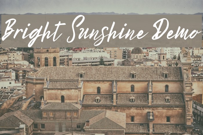 Bright Sunshine Demo Font - FFonts.net