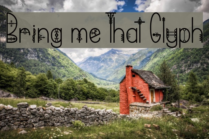 Bring me That Glyph Font - FFonts.net