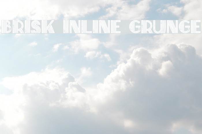 Brisk Inline Grunge Font - FFonts.net