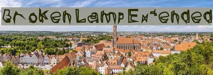 Broken Lamp Extended Font - FFonts.net