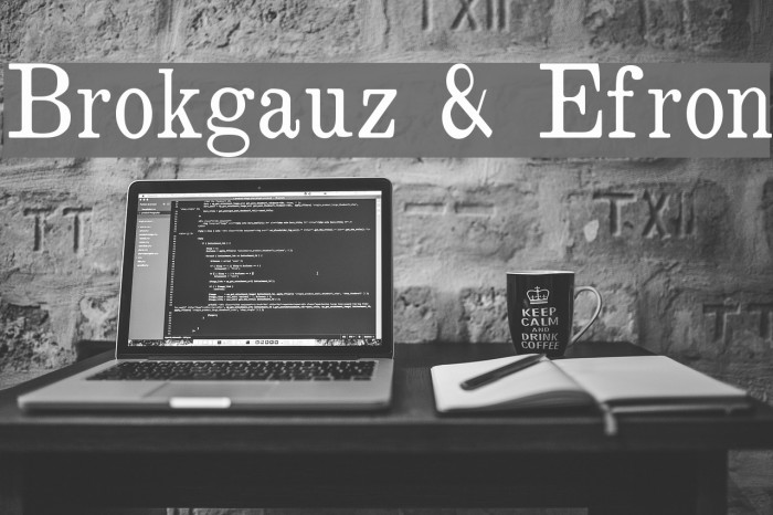 Brokgauz & Efron Font - FFonts.net