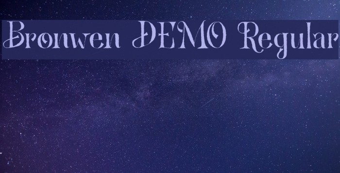 Bronwen DEMO Regular Font - FFonts.net