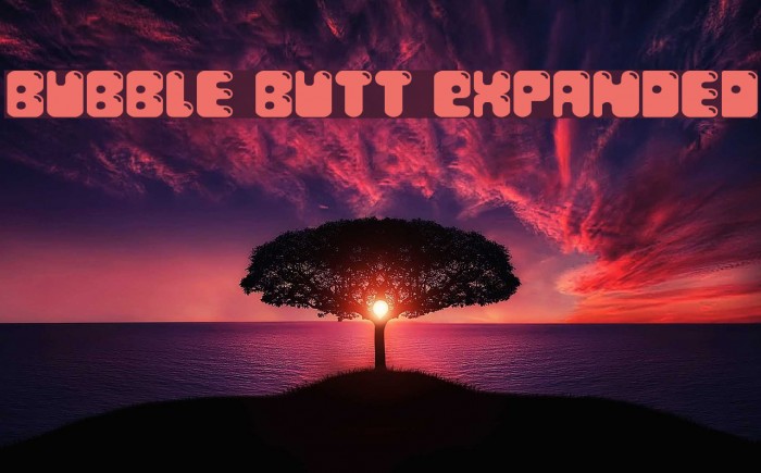 Bubble Butt Expanded Font - FFonts.net