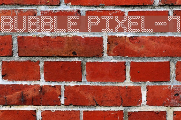 Bubble Pixel-7 Font - FFonts.net