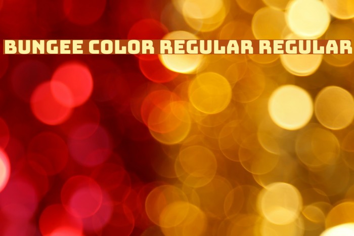 Bungee Color Regular Regular Font - FFonts.net