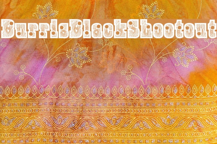BurrisBlackShootout Font - FFonts.net