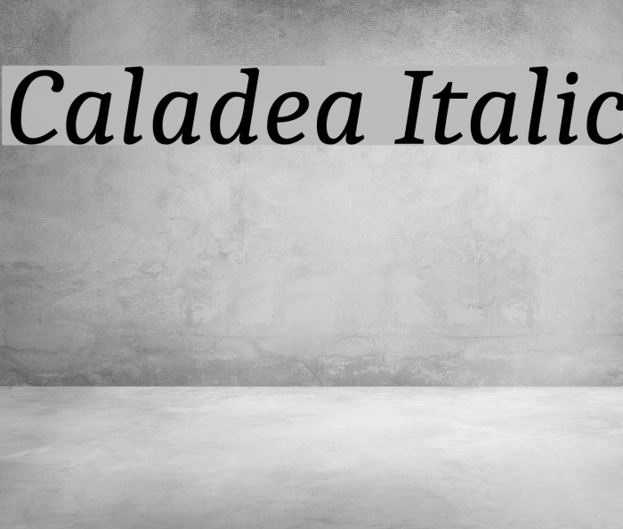 Caladea Italic Font - free fonts download