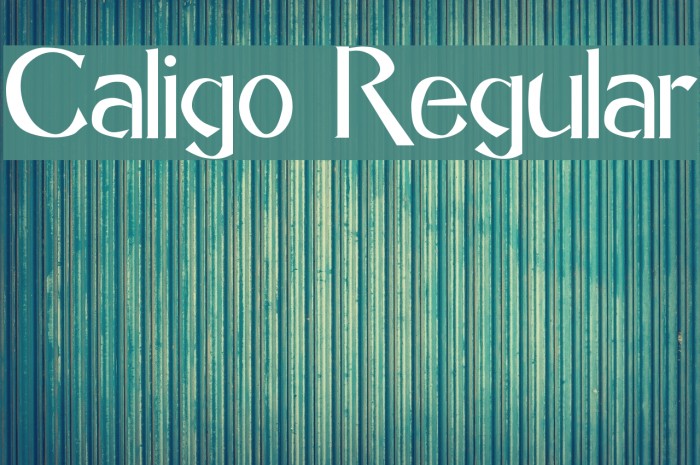 Caligo Regular Font - FFonts.net