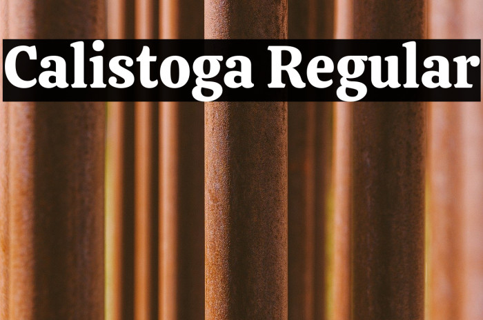 Calistoga Regular Font - FFonts.net
