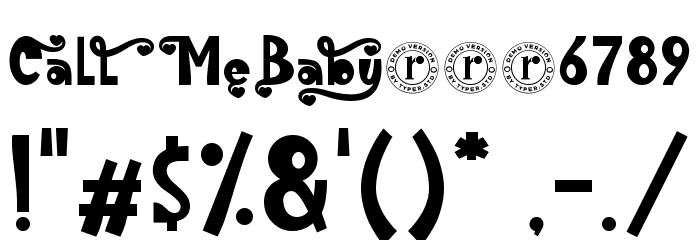 Call Me Baby Font - FFonts.net