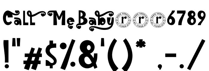 Call Me Baby Font - FFonts.net