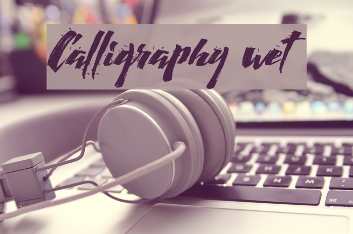 Calligraphy wet Font - FFonts.net