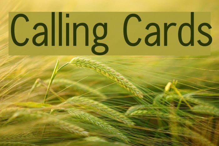 Calling Cards Font - FFonts.net