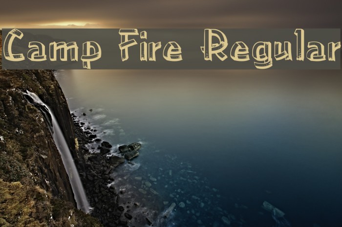 Camp Fire Regular Font - FFonts.net