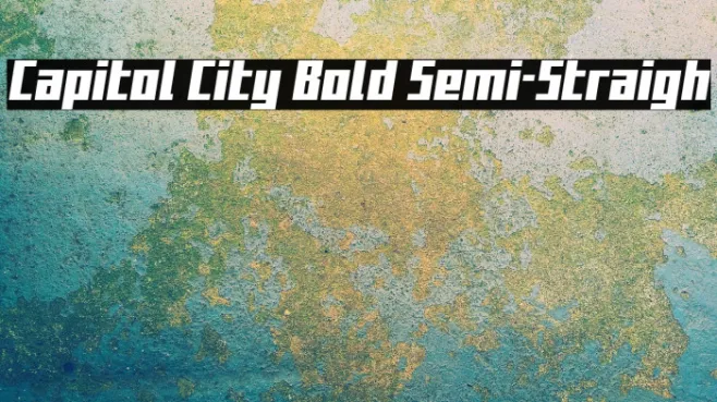 Capitol City Bold Semi-Straigh Font | Free Download (TTF/OTF) | FFonts