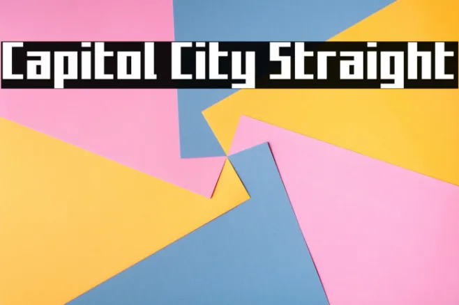 Capitol City Straight Font | Free Download (TTF/OTF) | FFonts.net