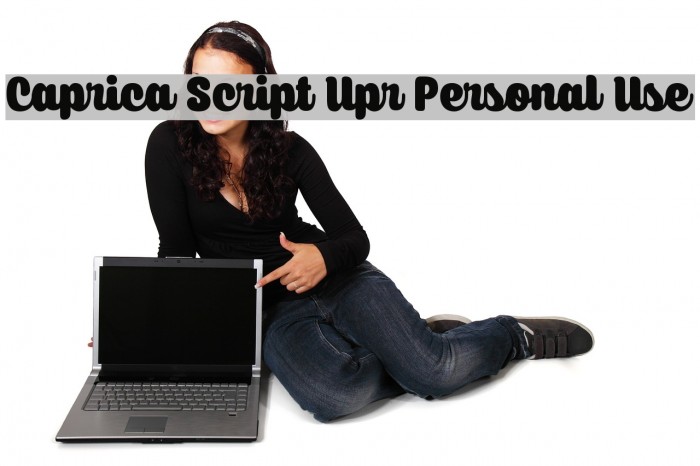 Caprica Script Upr Personal Use Font - FFonts.net