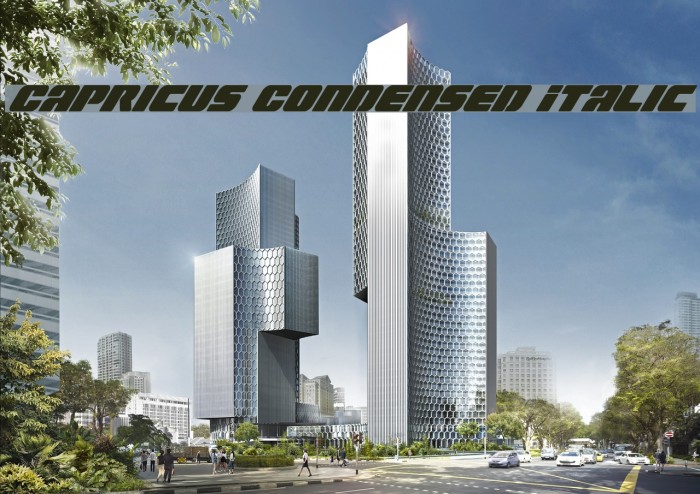 Capricus Condensed Italic Font - FFonts.net