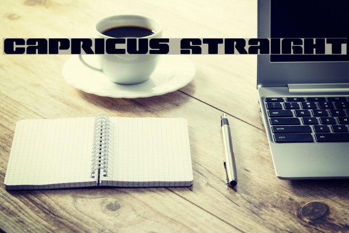 Capricus Straight Font - FFonts.net