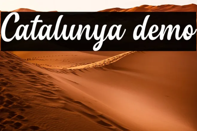 Catalunya demo Font | Free Download (TTF/OTF) | FFonts.net