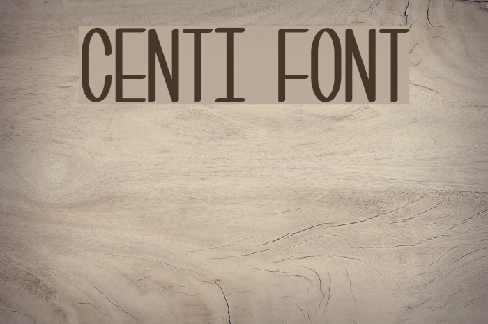 Centi Font - FFonts.net