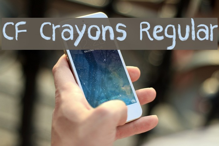 CF Crayons Regular Font - FFonts.net