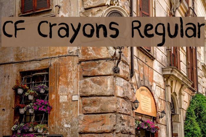 CF Crayons Regular Font - FFonts.net