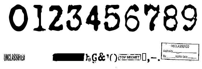 CF FBI Old Report Regular Font - FFonts.net
