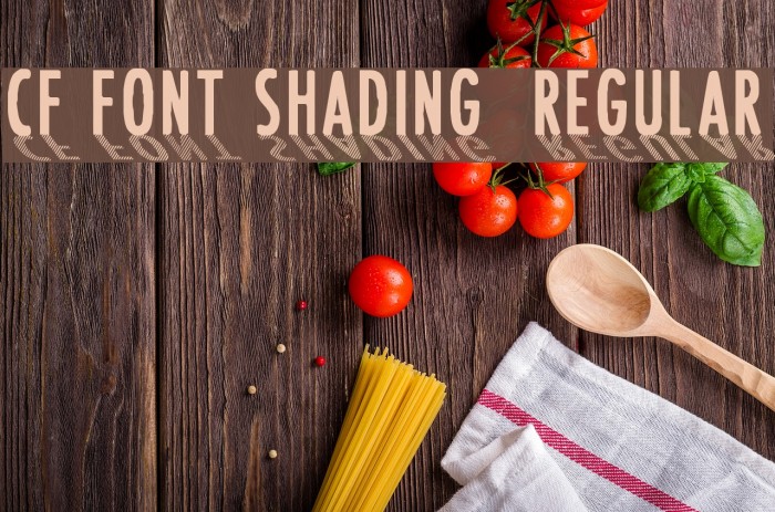 CF Font Shading Regular Font - FFonts.net