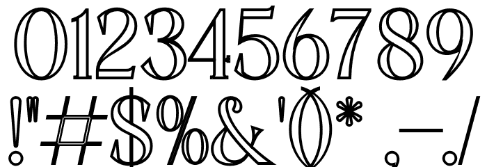 CHELON OUTLINE Font - FFonts.net