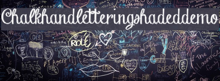 Chalk-hand-lettering-shaded_demo Font - FFonts.net