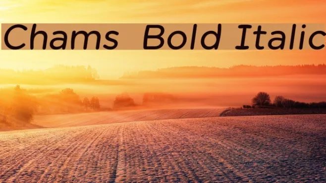 Chams Bold Italic Font | Free Download (TTF/OTF) | FFonts.net