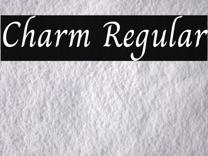 Charm Regular Font - FFonts.net