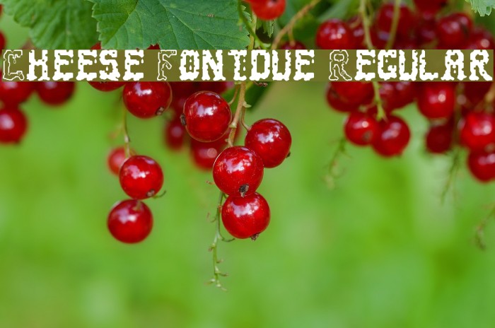 Cheese Fontdue Regular Font - FFonts.net