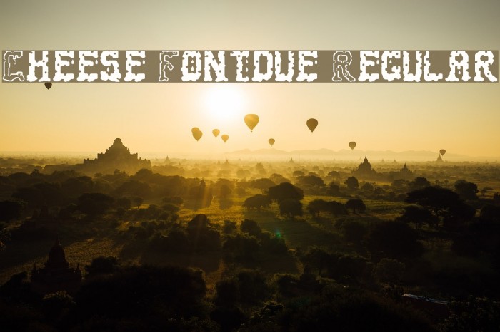 Cheese Fontdue Regular Font - FFonts.net
