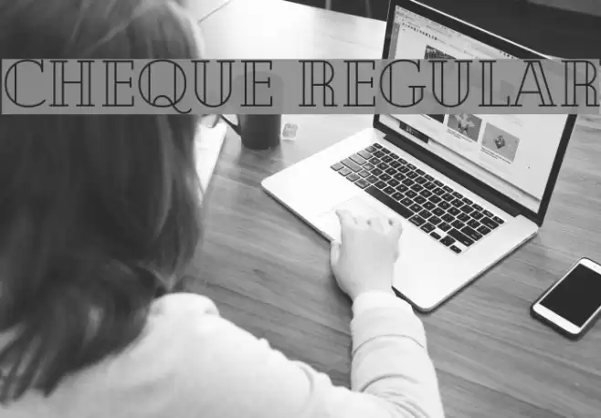 Cheque Regular Font | Free Download (TTF/OTF) | FFonts.net