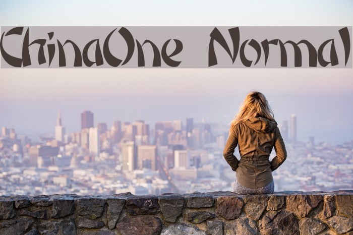 ChinaOne Normal Font - FFonts.net
