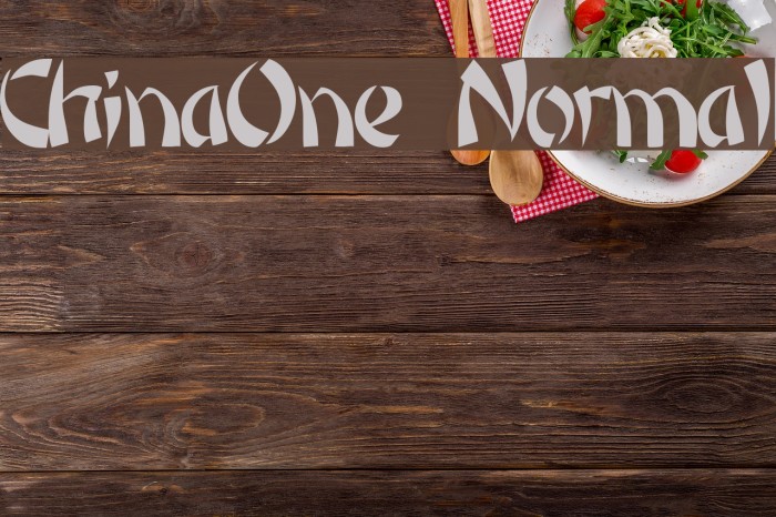 ChinaOne Normal Font - FFonts.net