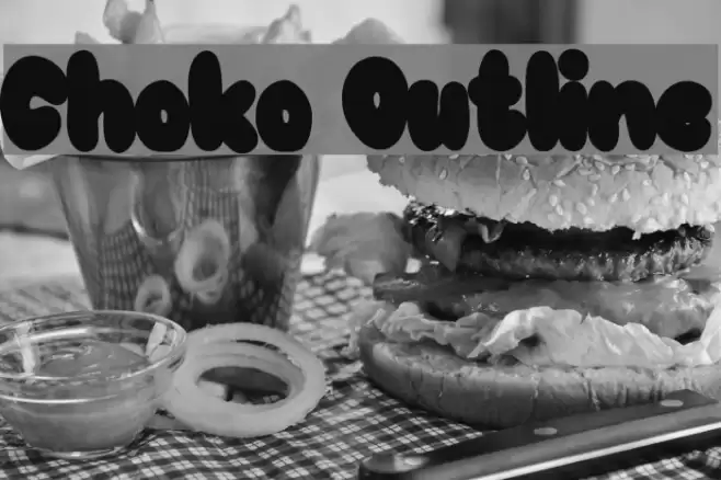 Choko Outline Font - Free Download (TTF/OTF) | FFonts.net