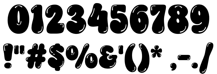 Choret Fudyng Bubble Regular Font - FFonts.net