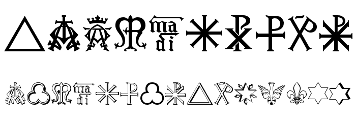 Christian Icons B Monograms Font - FFonts.net