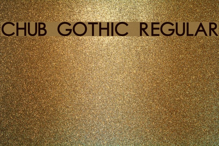 Chub Gothic Regular Font - FFonts.net