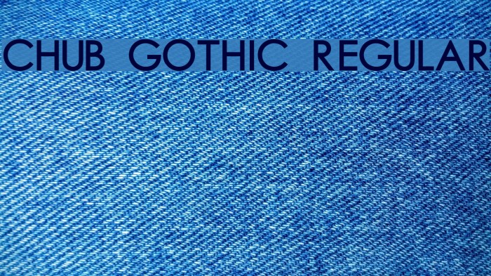 Chub Gothic Regular Font - FFonts.net