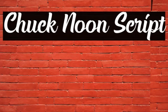 Chuck Noon Script Font | Free Download (TTF/OTF) | FFonts.net