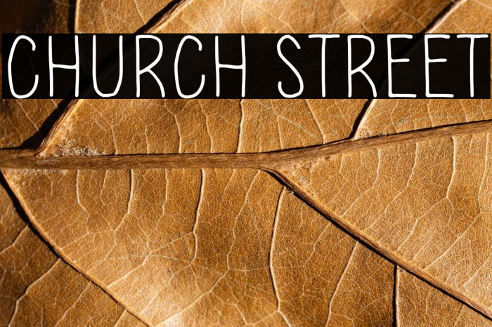 Church Street Шрифт - FFonts.net