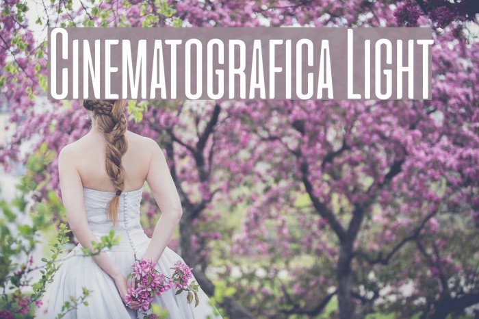 Cinematografica Light Font - FFonts.net
