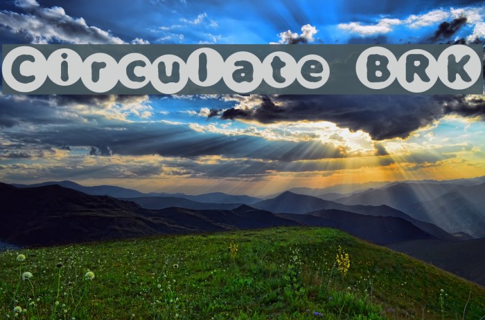 Circulate [BRK] Font - FFonts.net